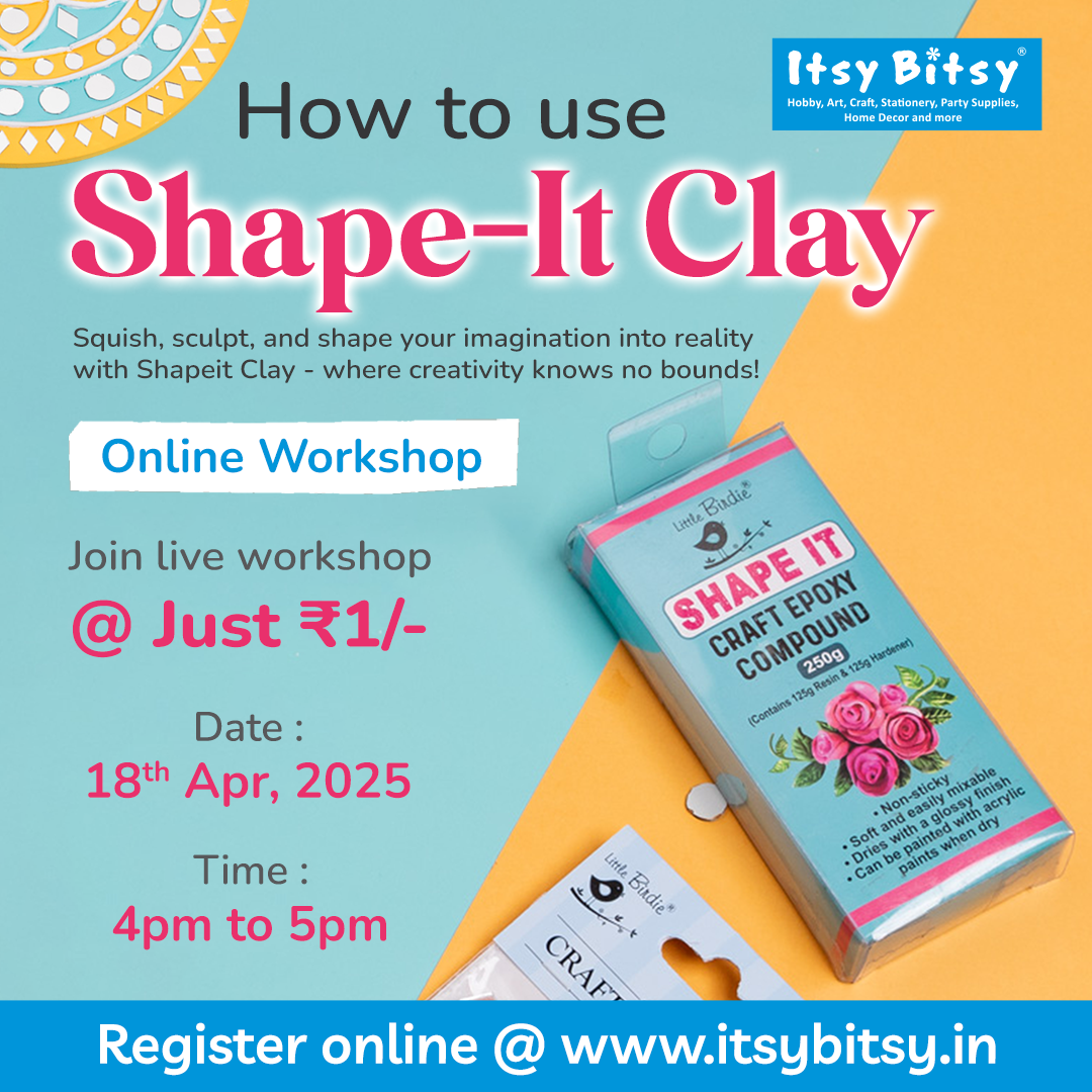 Shape-It Clay Online Workshop – Learn, Sculpt & Create – Itsy Bitsy