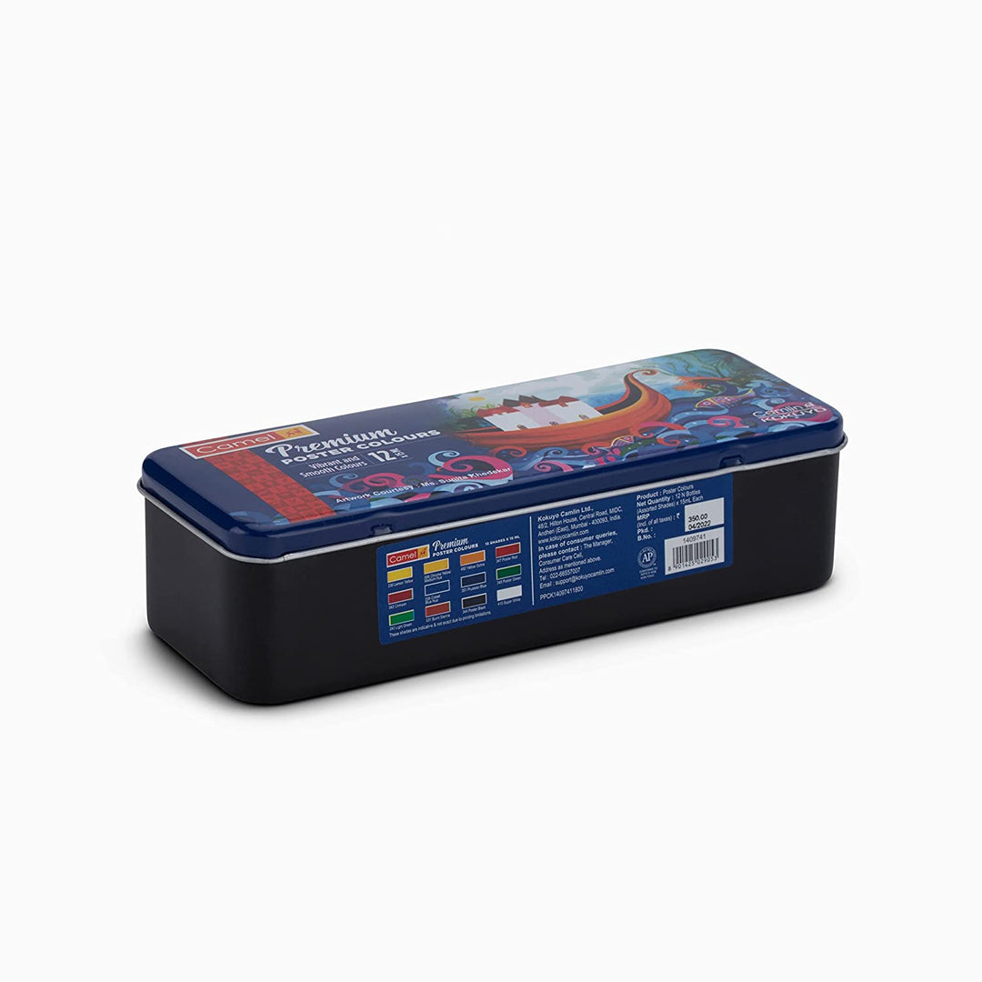 Premium Poster Colours 12 Shades 10Ml Camlin – Itsy Bitsy