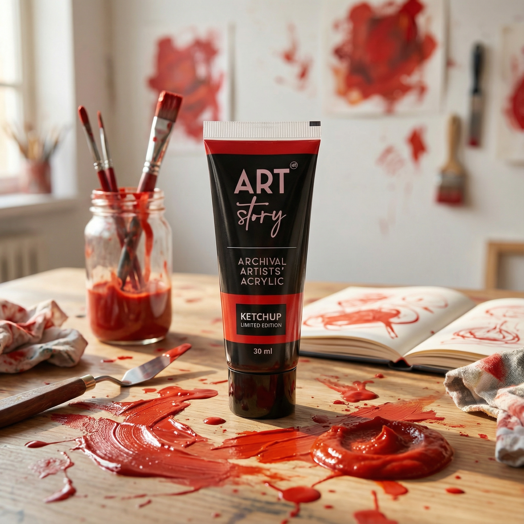 Artists Acrylic Colour Ketchup 30ml Tube – Itsy Bitsy