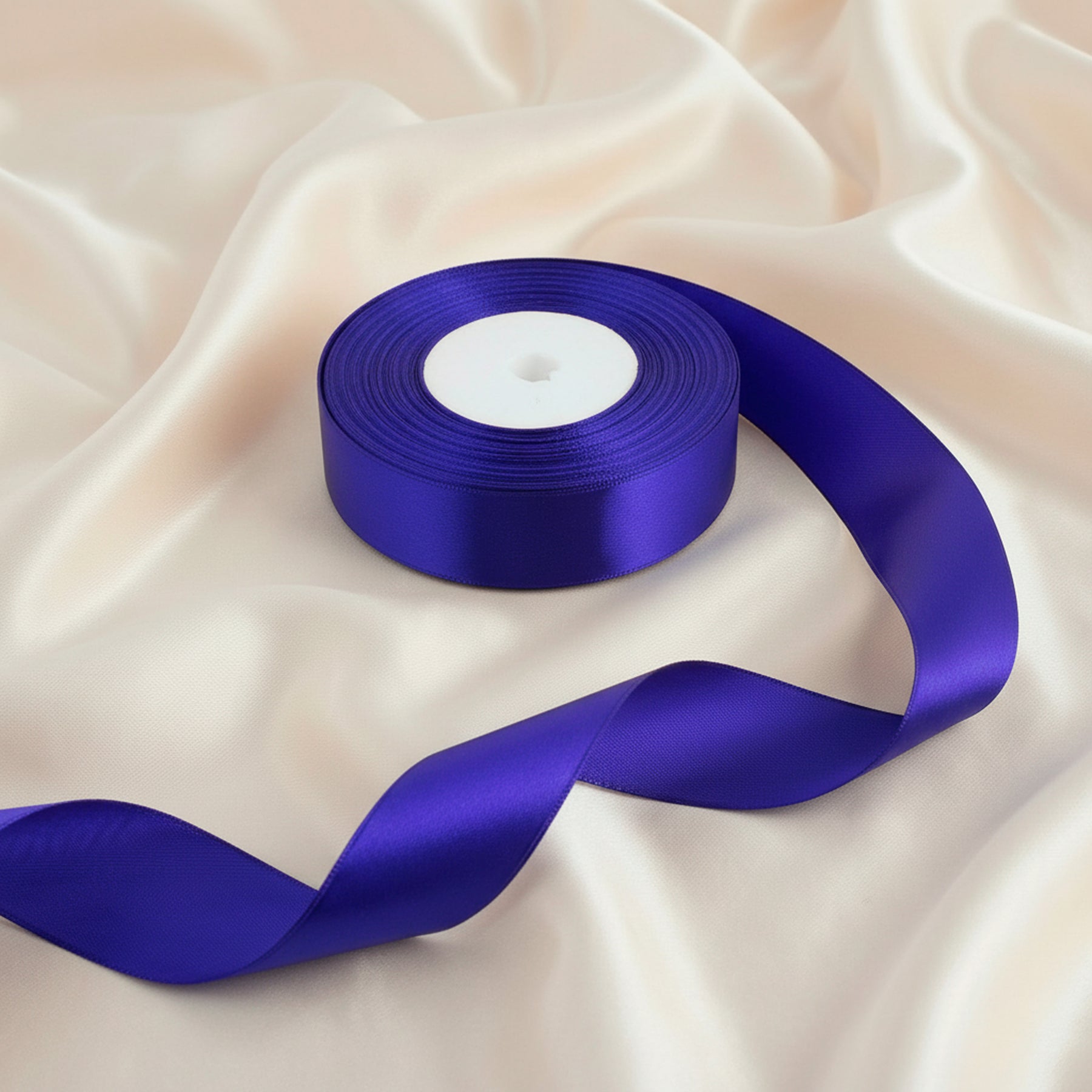 Satin Ribbon 25Mm 50Mtr Indigo – Itsy Bitsy