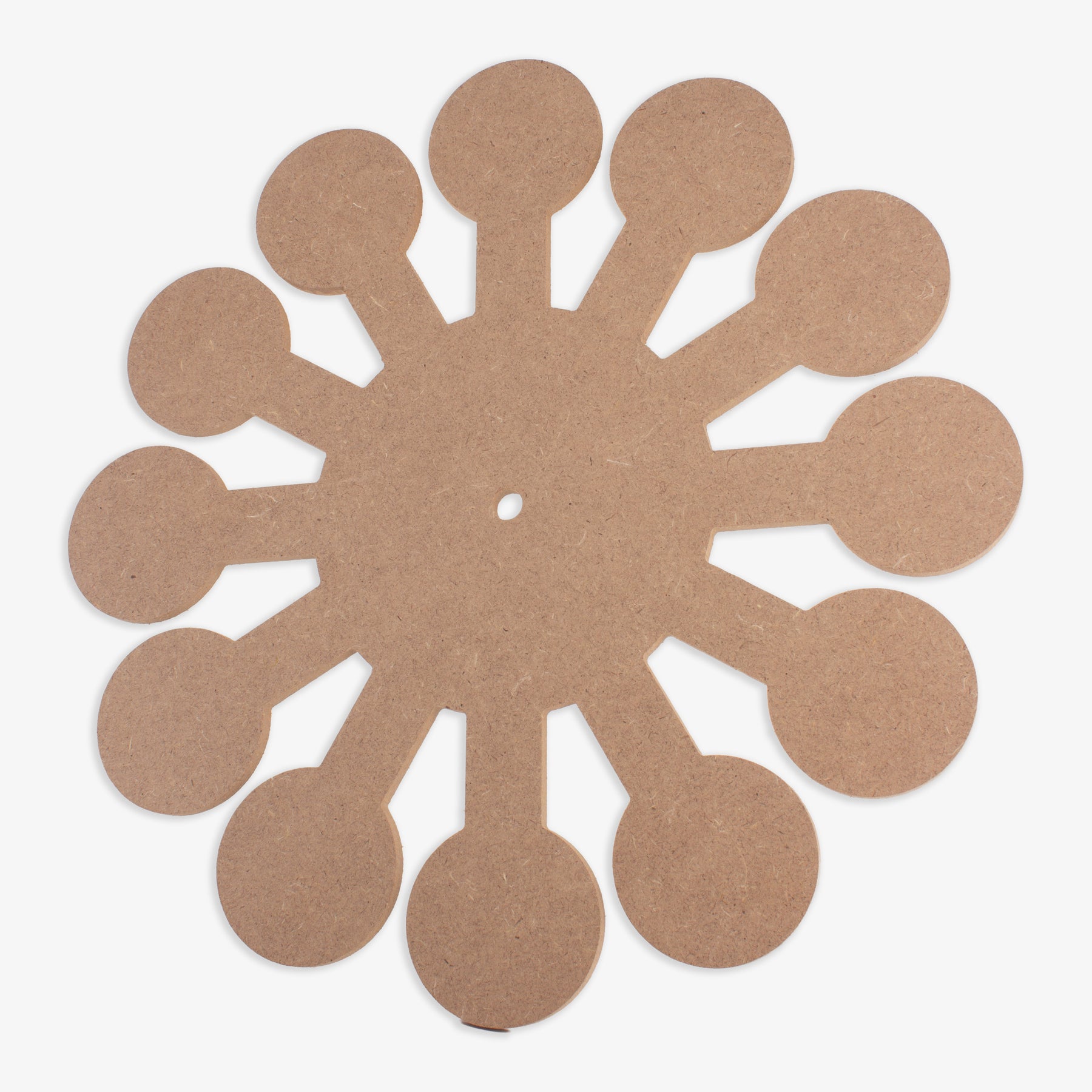 MDF Clock Making Base Blossom 12inch Dia 5.5mm Thick 1 pc – Itsy Bitsy