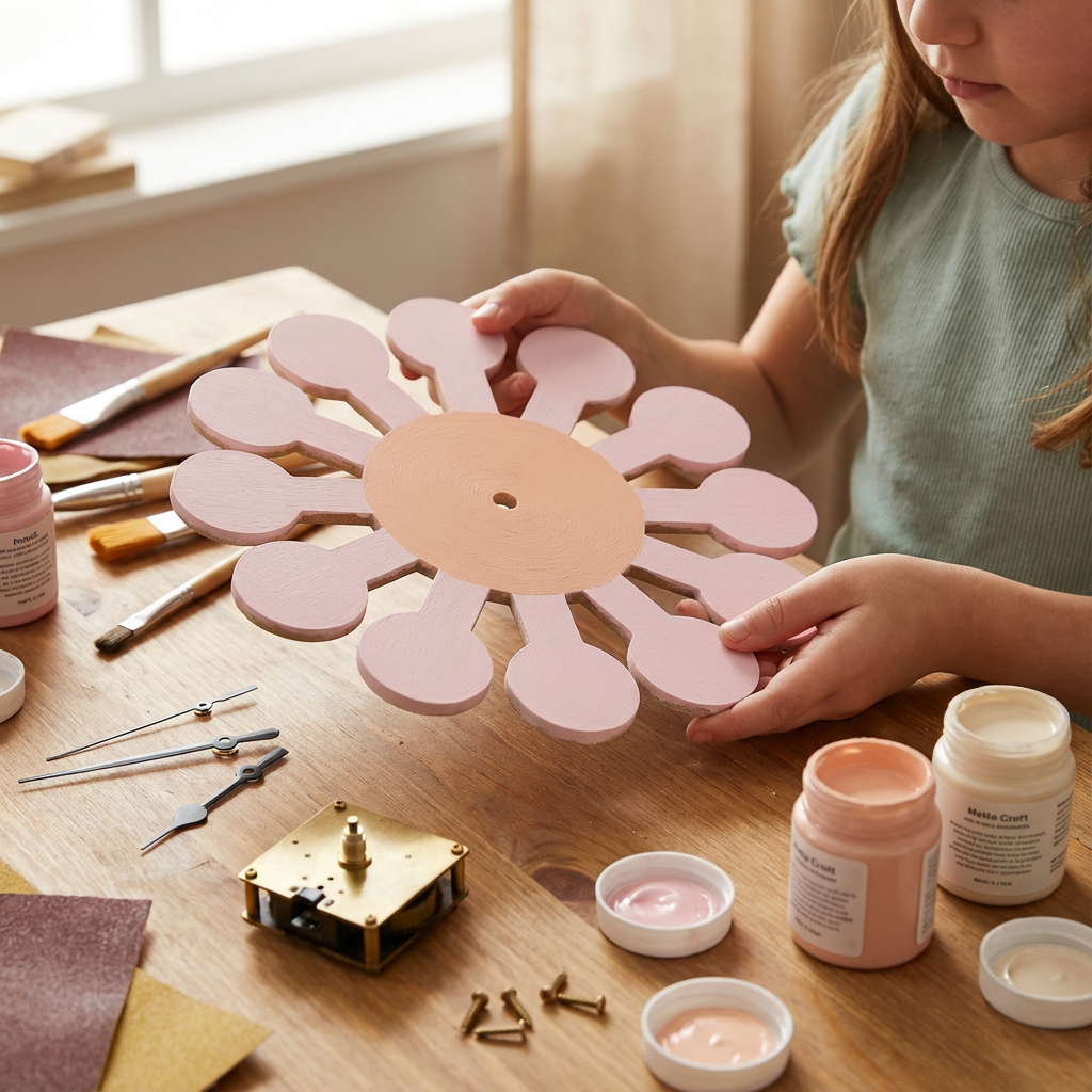 MDF Clock Making Base Blossom 12inch Dia 5.5mm Thick 1 pc – Itsy Bitsy