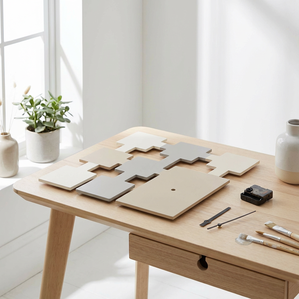 MDF Clock Base Geometrical Jigsaw 12 X12inch 5.5mm Thick 1 pc – Itsy Bitsy