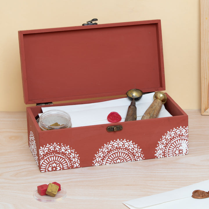 Stencil Art MDF box – Itsy Bitsy