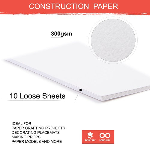 Construction Paper A4 Size 300 Gsm Pack Of 10 Sheets Pb Lb – Itsy Bitsy