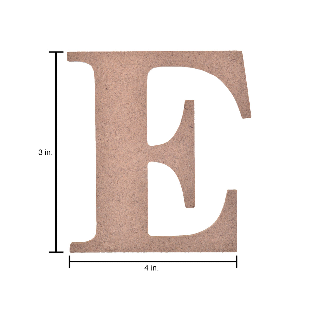 Mdf Alphabet Upper Case E 3 X 4Inch 5.5Mm Thick 1Pc Lb – Itsy Bitsy