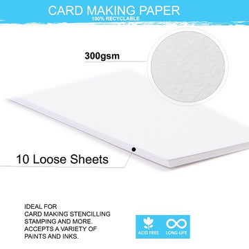 Card Making Paper A4 Size 300 Gsm Pack Of 10 Sheets Pb Lb – Itsy Bitsy