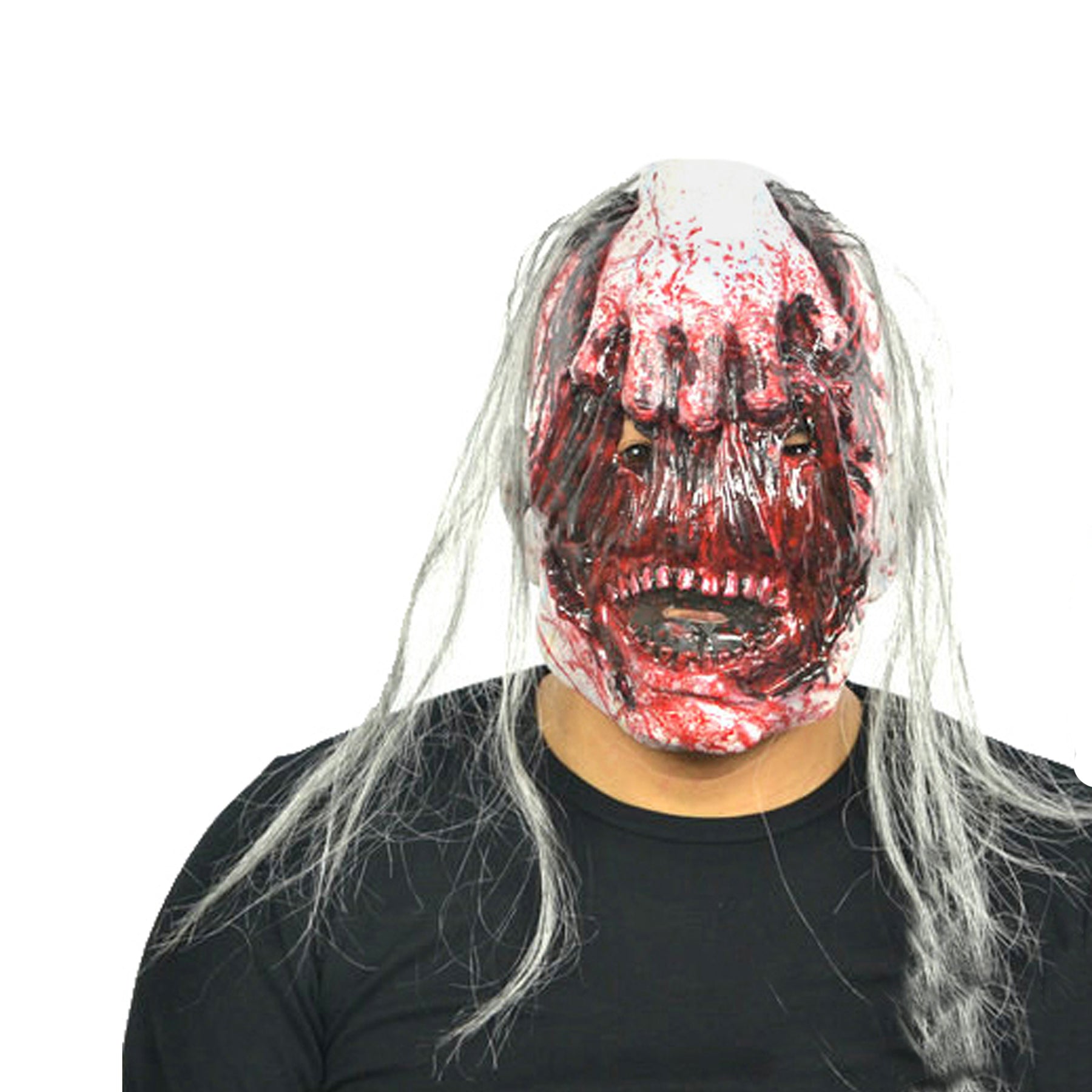 Zombie Latex Mask Ripped Face – Itsy Bitsy